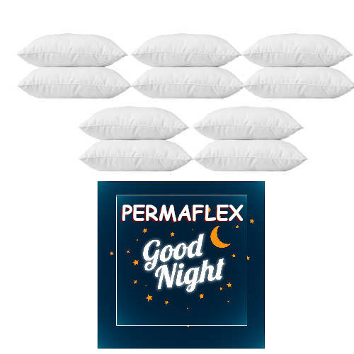 Lot de 10 oreillers PERMAFLEX GOOD NIGHT - Matelas.tn